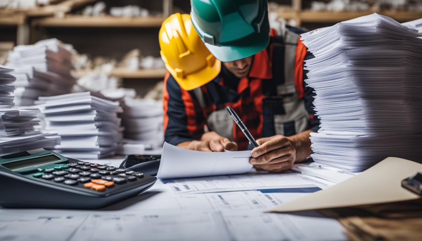 How do you do bookkeeping for a construction company?